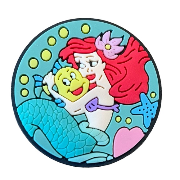 CROCS | Accessories | Ariel With Flounder The Little Mermaid Croc Charm ...